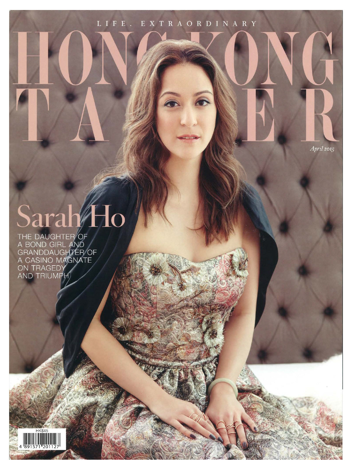 Sarah Ho graces the front cover of Hong Kong Tatler. | Sarah Ho